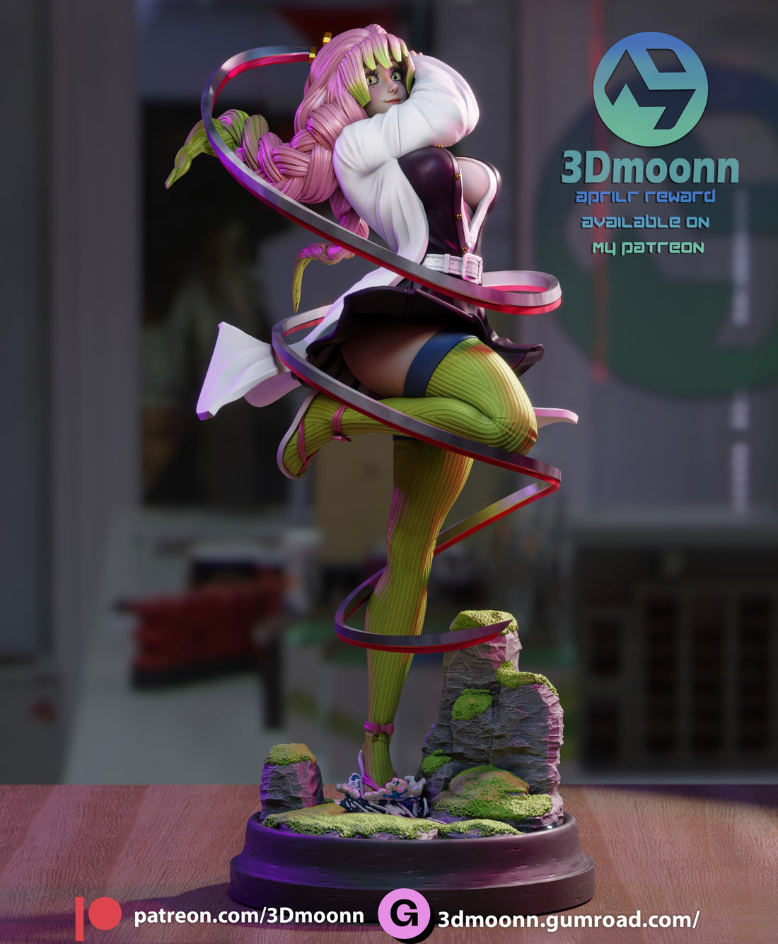 Mitsuri Kanroji - Demon Slayer / Kimetsu no Yaiba - (SFW/NSFW 18+) 1:6 – Dungeon Master Minis