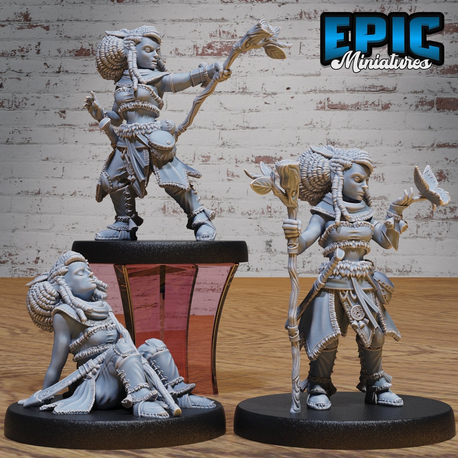 Halfling Druid Females – Dungeon Master Minis