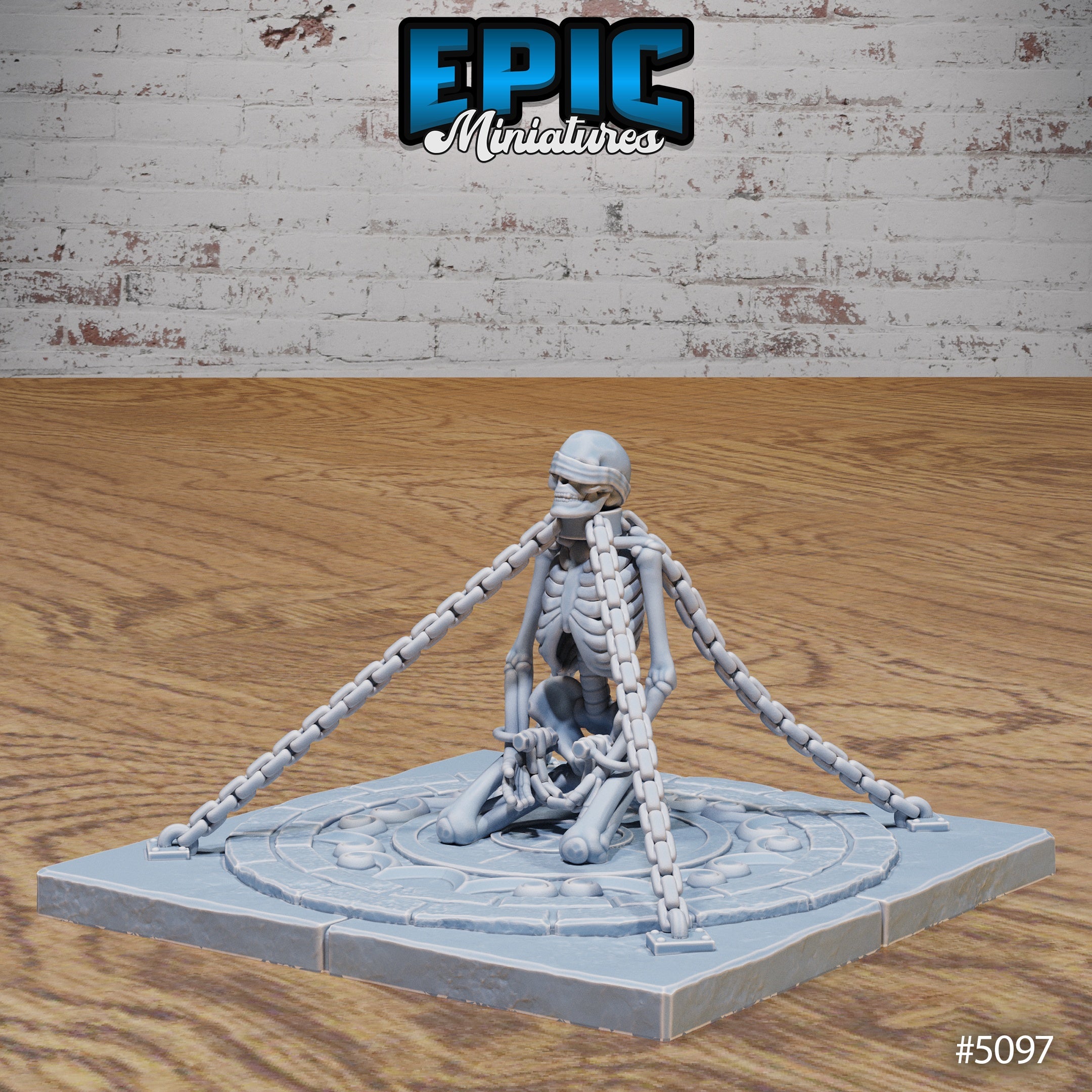 Shackled Skeleton - Fantasy Dungeon Terrain – Dungeon Master Minis