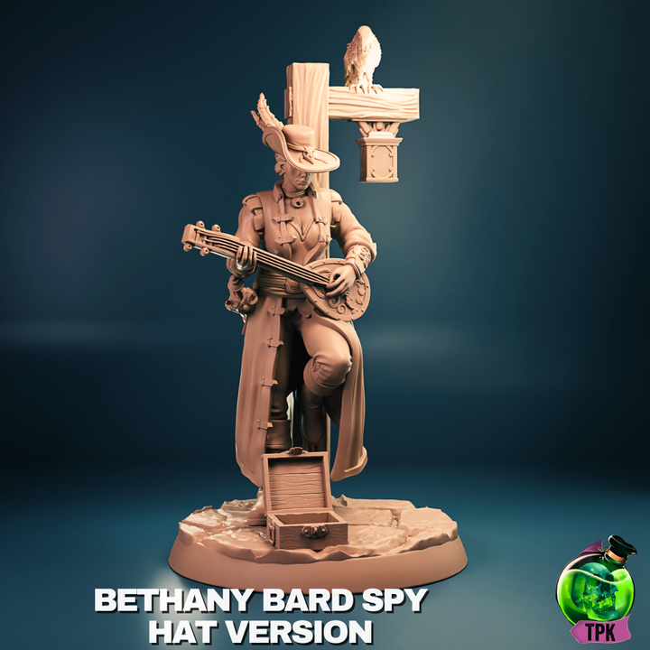 Bethany Bard Spy - Female Human Bard - Miniature & Bust – Dungeon ...