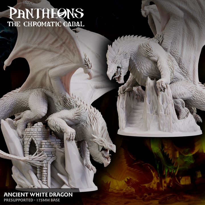 Ancient White Dragon – Dungeon Master Minis