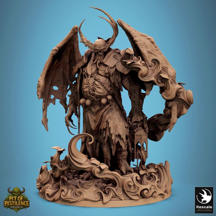 Ashkar, the Night Watcher – Demon Sentinel Miniature – Dungeon Master Minis