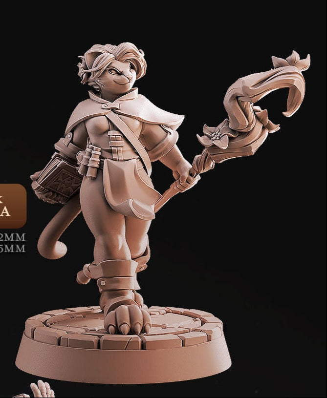 Catfolk Wizard Miniatures – Dungeon Master Minis