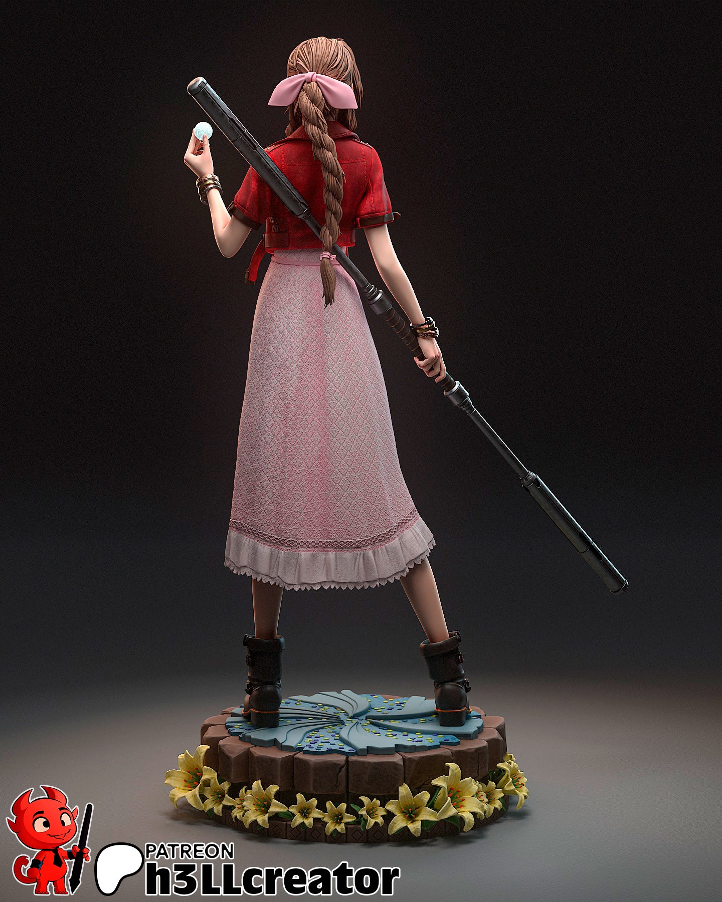 Aerith - Final Fantasy VII - 1:8 scale, Bust – Dungeon Master Minis
