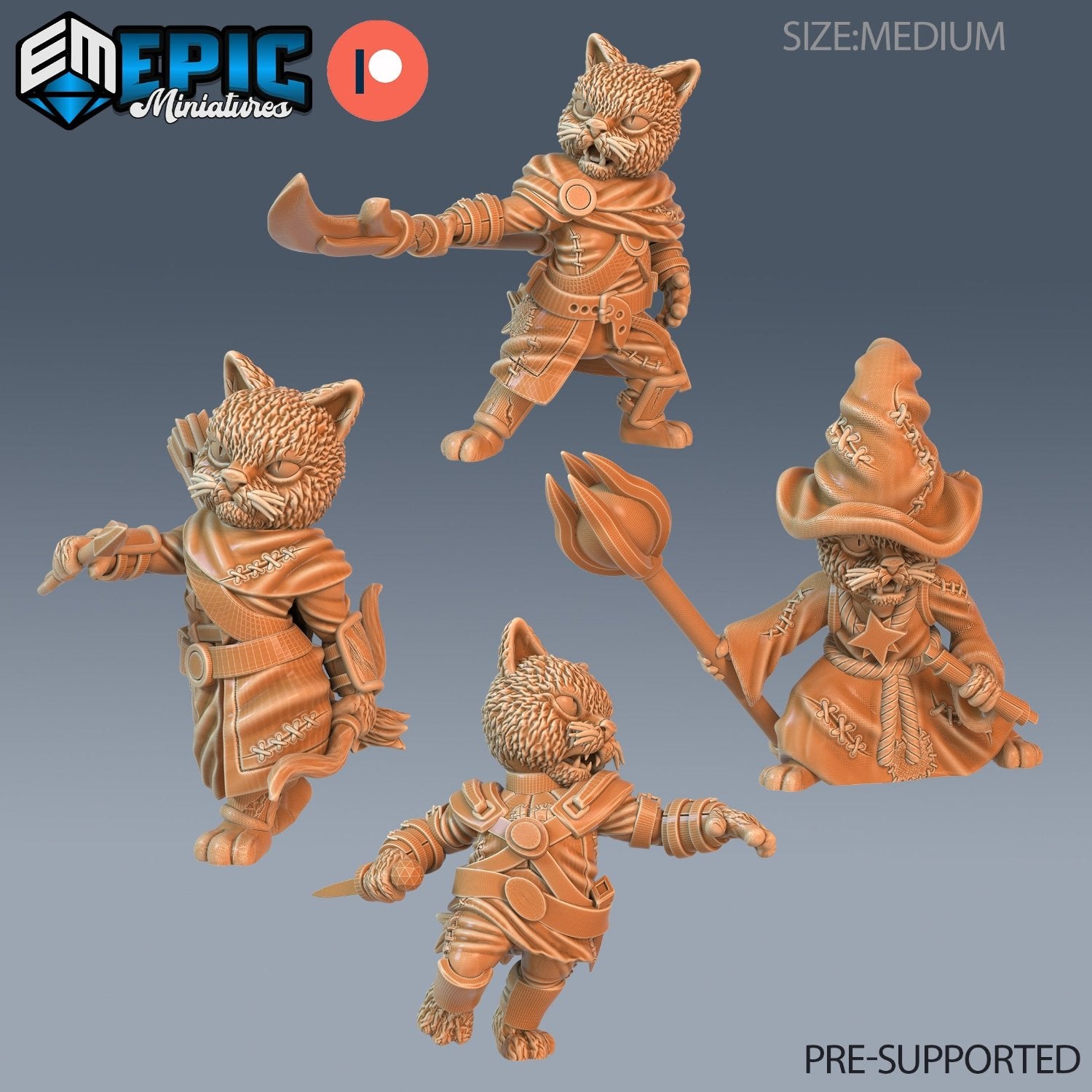 Cat Folk Tribe – Dungeon Master Minis