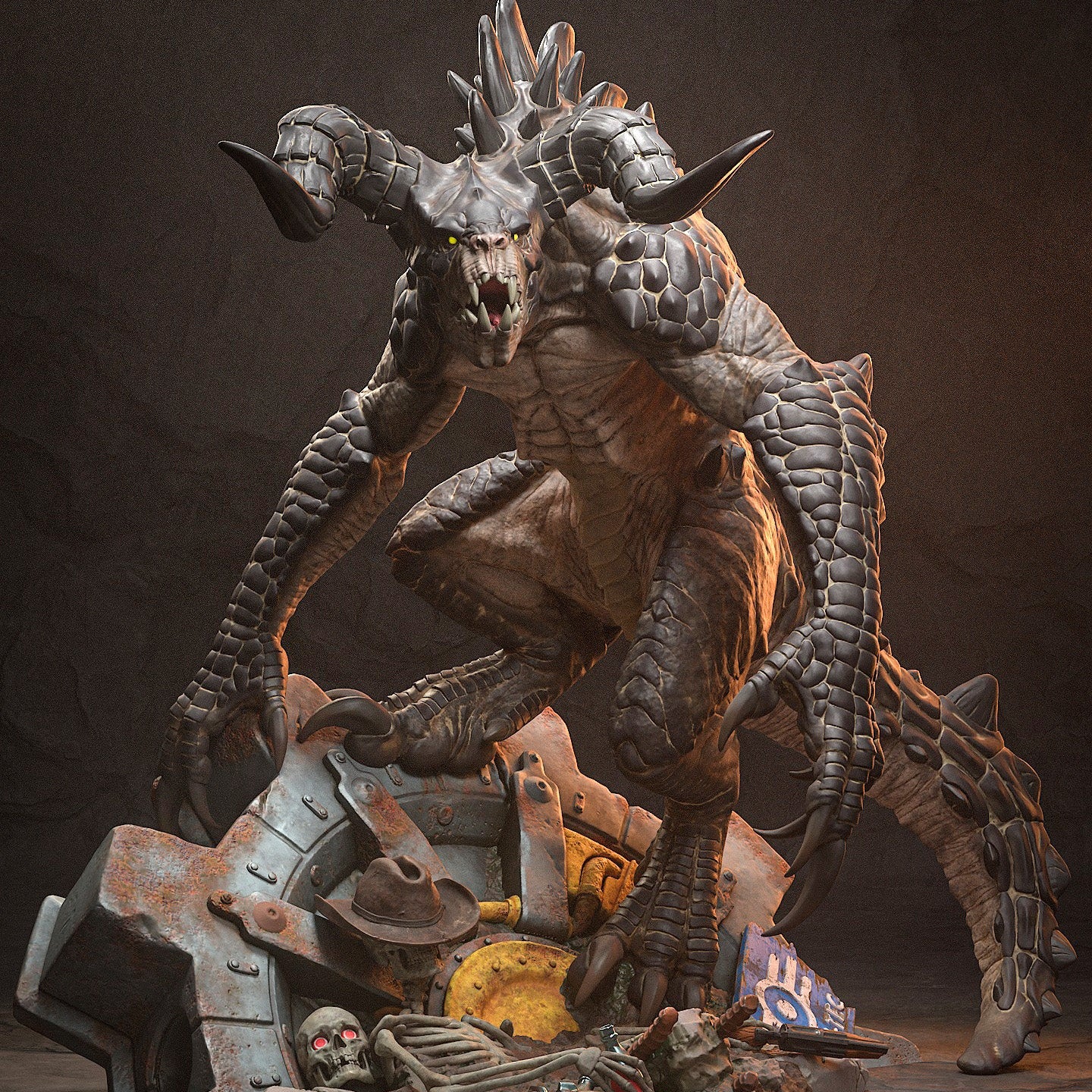 Deathclaw - Fallout - 1:10 Scale FIgure – Dungeon Master Minis