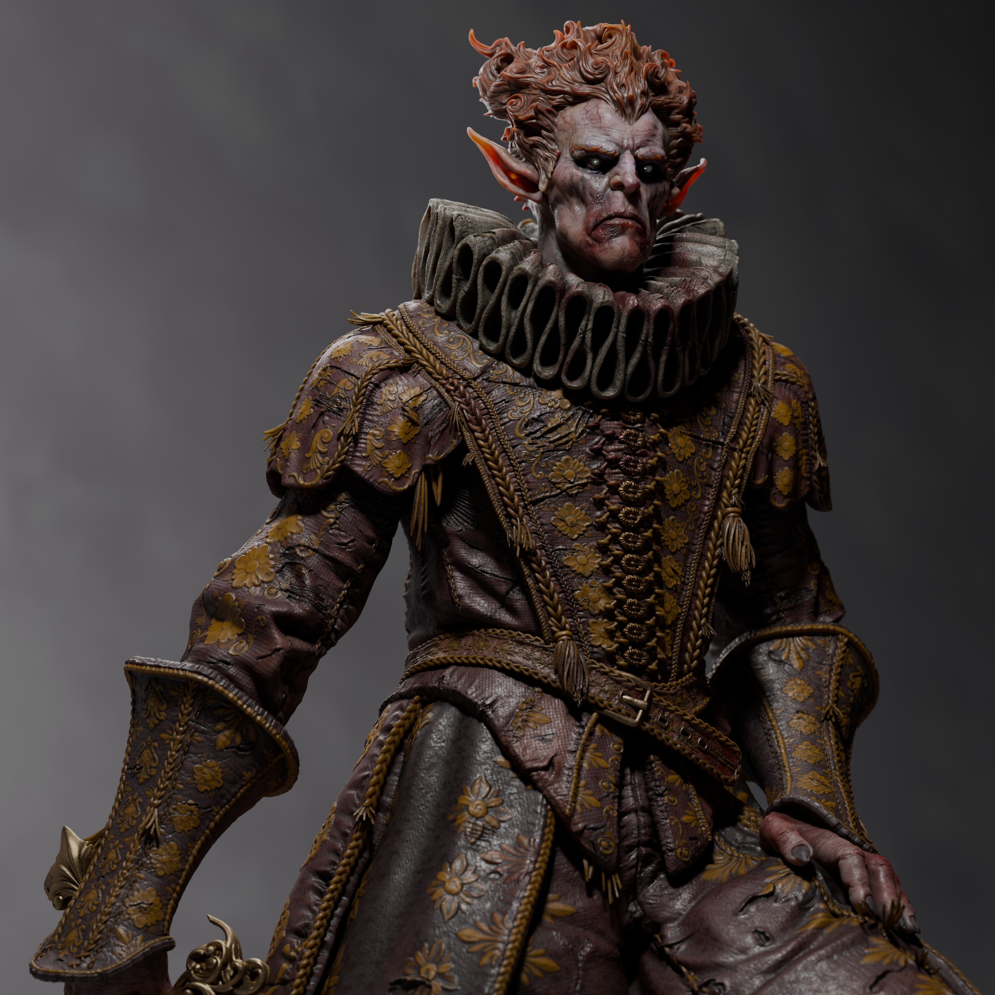 Lord Vermillion – Vampire Noble Overlord – 32mm Scale Miniature ...