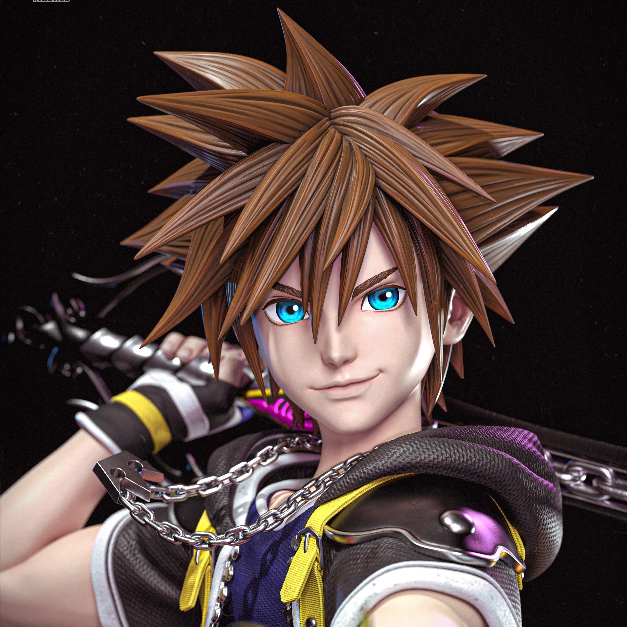 Sora - Kingdom Hearts - 1:6 Scale & Bust – Dungeon Master Minis