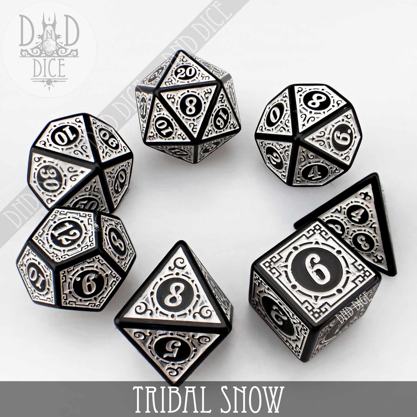 Tribal Snow Dice Set – Dungeon Master Minis