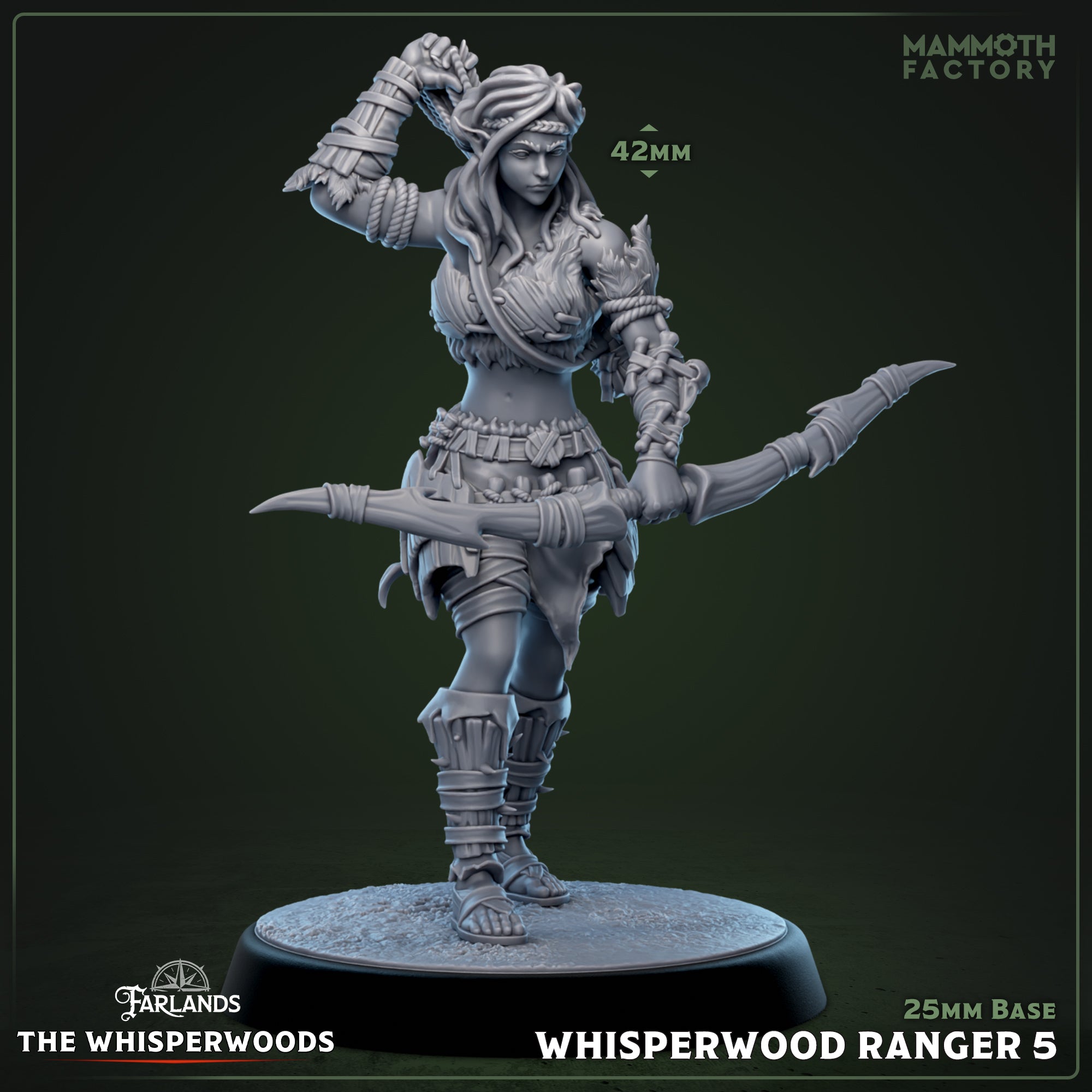 Whisperwood Rangers - Female Elf Ranger Miniatures – Dungeon Master Minis
