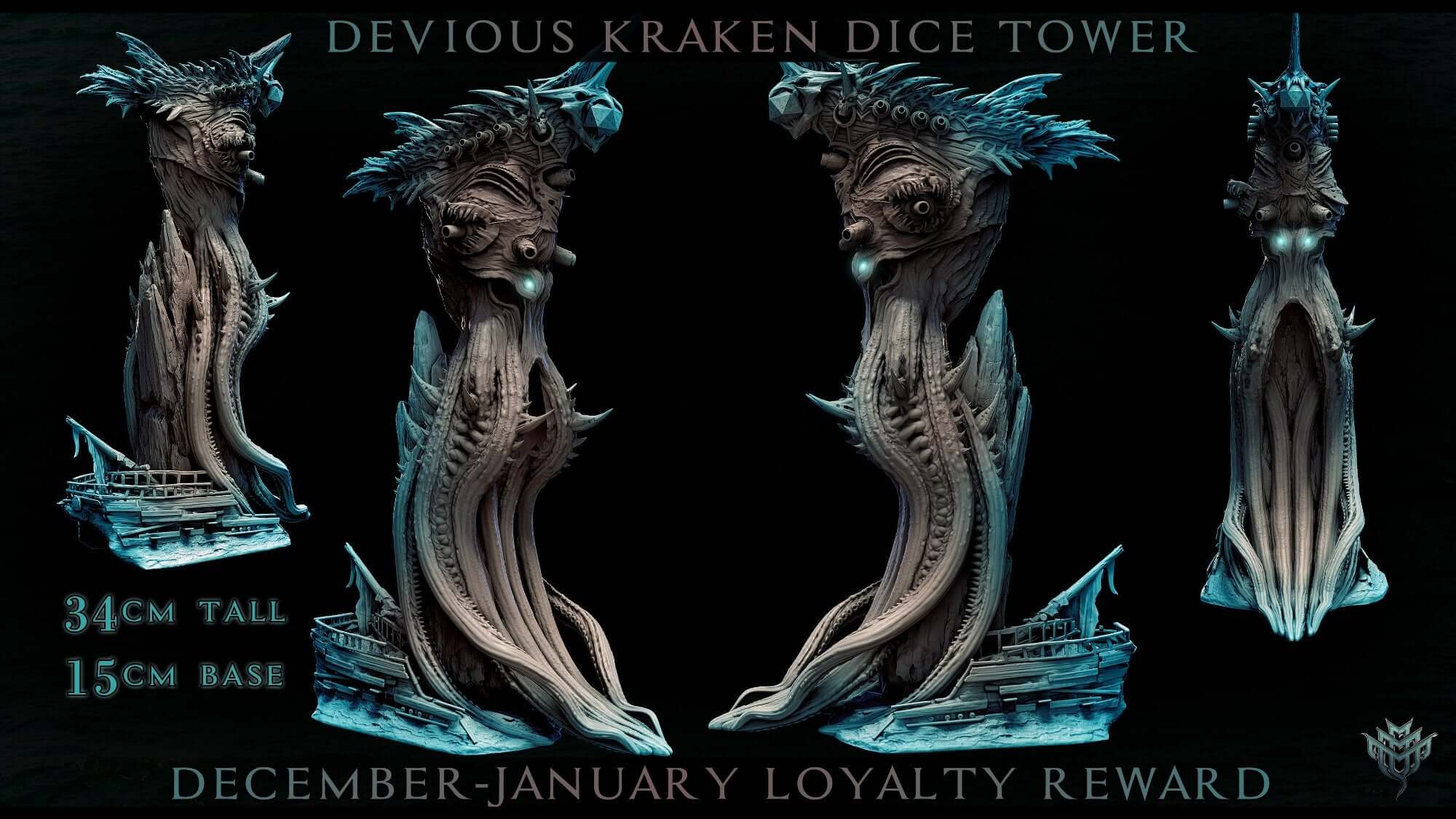 Kraken Dice Tower (MMM) - Dungeon Master Minis